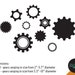 Assorted Gear Vinyl Wall Decals HOT002 - Etsy