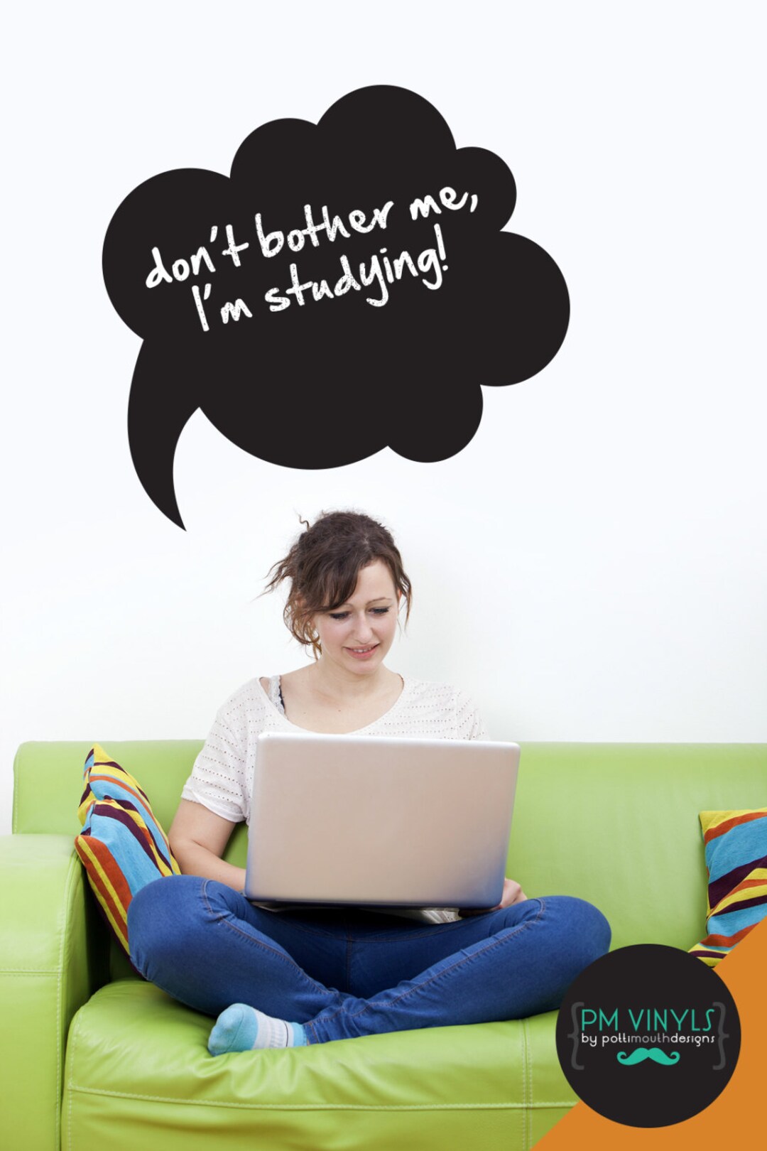Thought Bubble Chalkboard Vinyl Decal - Etsy