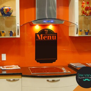 Menu Chalkboard Vinyl Decal - Etsy