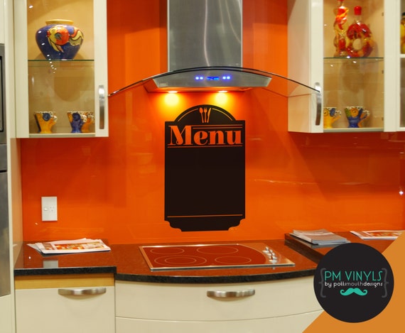 Menu Chalkboard Vinyl Decal | Etsy