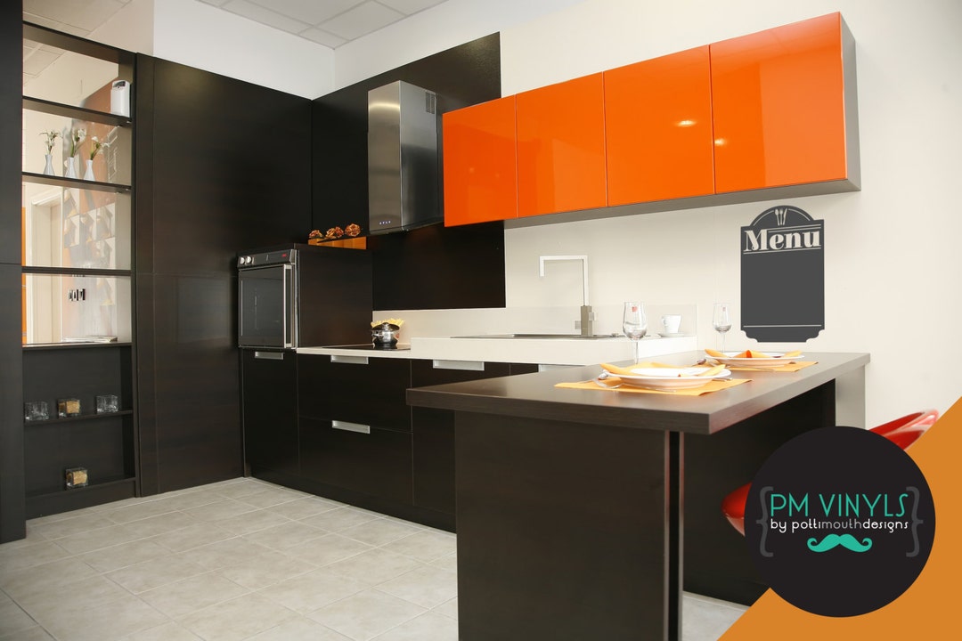 Menu Chalkboard Vinyl Decal - Etsy