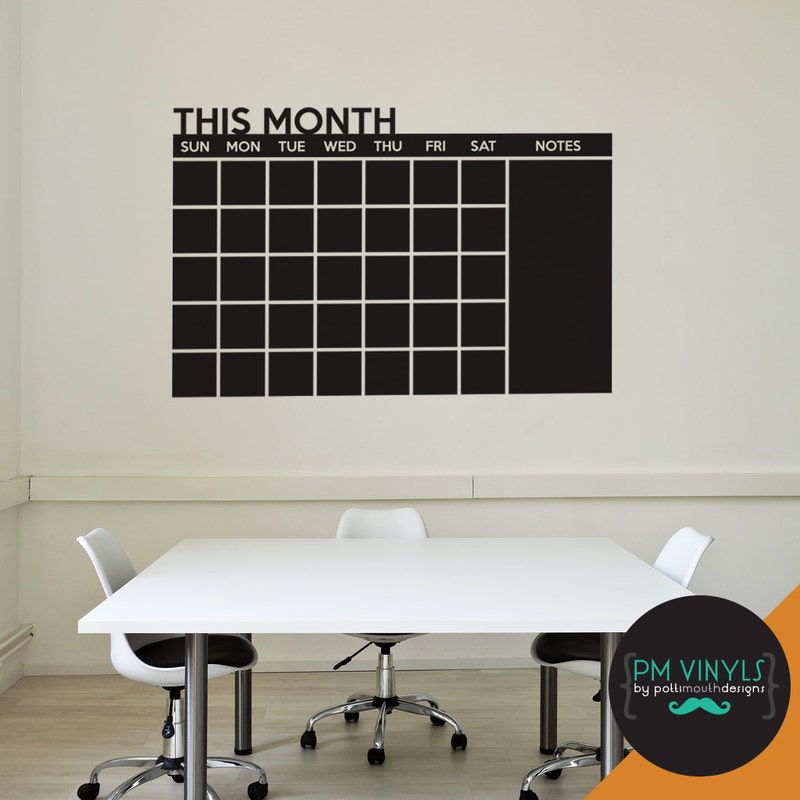 Chalkboard Calendar - Etsy