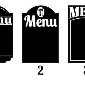 Menu Chalkboard Vinyl Decal - Etsy