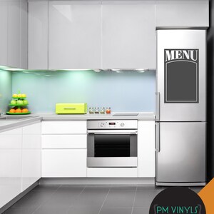 Menu Chalkboard Vinyl Decal - Etsy