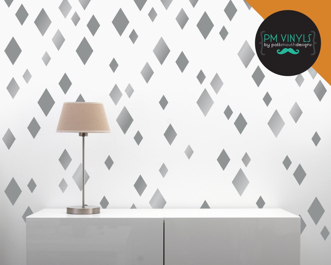 Diamond Confetti Vinyl Wall Decal Sheet Set of 105 SHA030 - Etsy