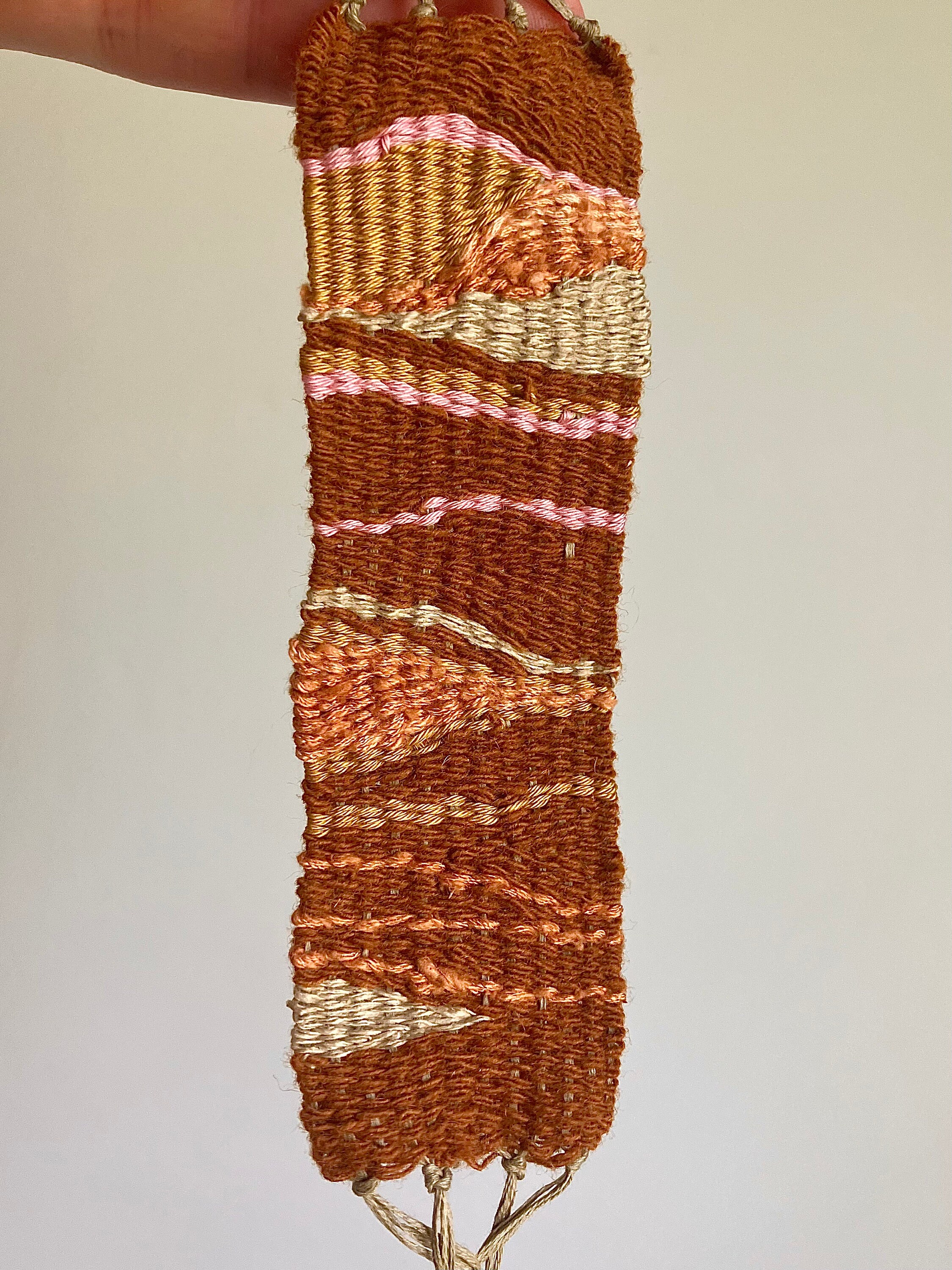 Handwoven Wrist Band , Woven Cuff , Macrame Bracelet, Knotted Jewellery ...