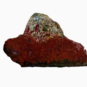 Red Lightning Agate Slab Lapidary Stone Slice Cut Rock - Etsy