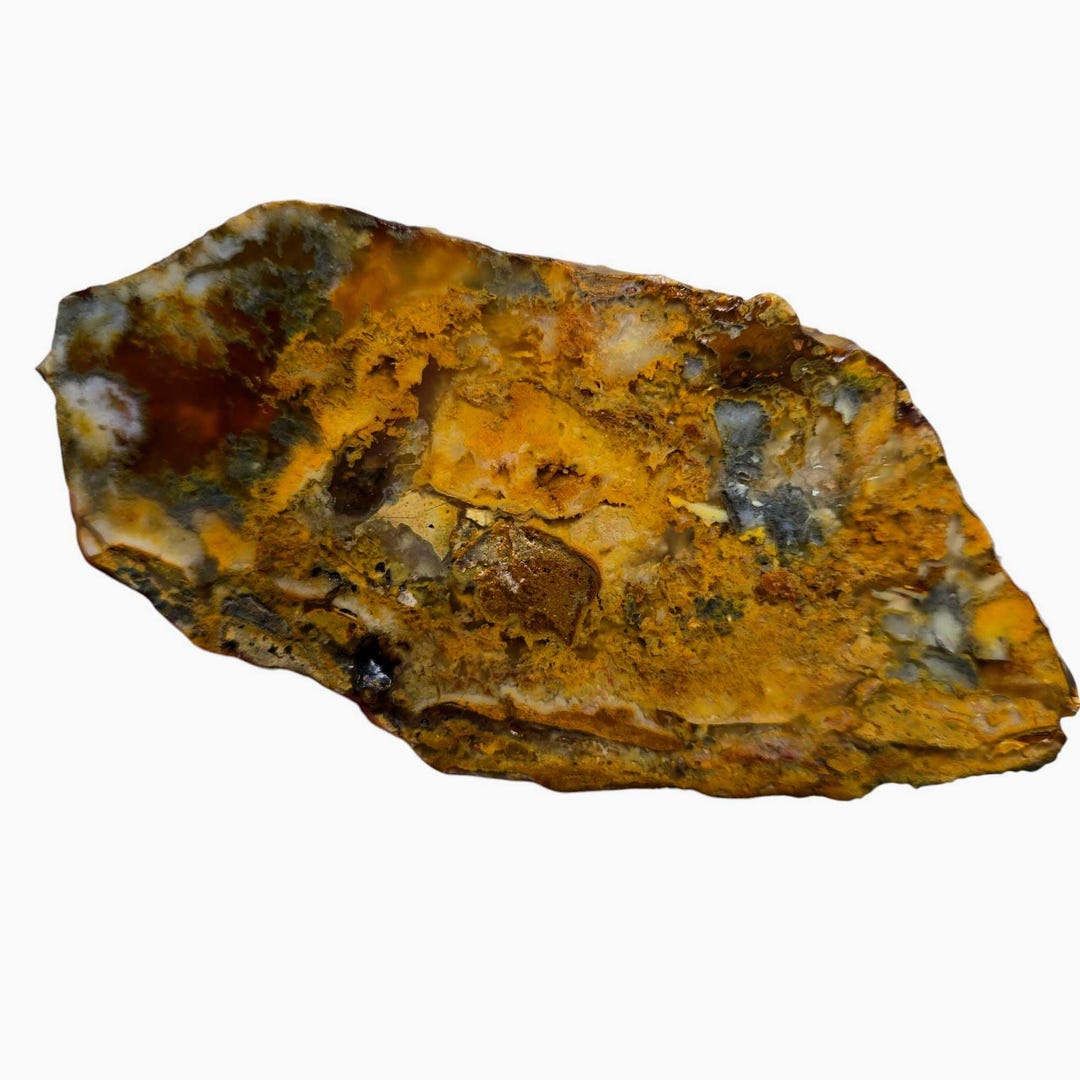 Regency Rose Plume Agate Slab Lapidary Stone Slice Cut Rock - Etsy