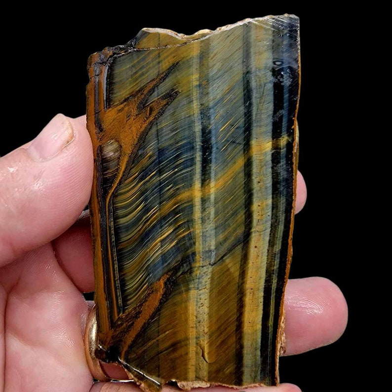 Hawkeye Tigereye Slab Lapidary Stone Slab - Etsy