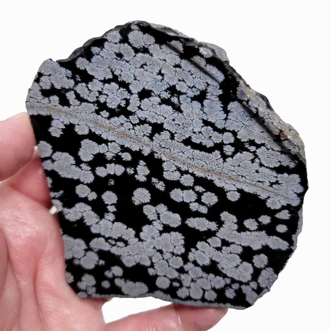 Snowflake Obsidian Slab! Lapidary Stone Slab! - Etsy