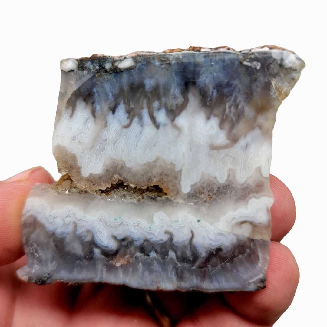 Polished Ghost Seam Agate Display Specimen - Etsy