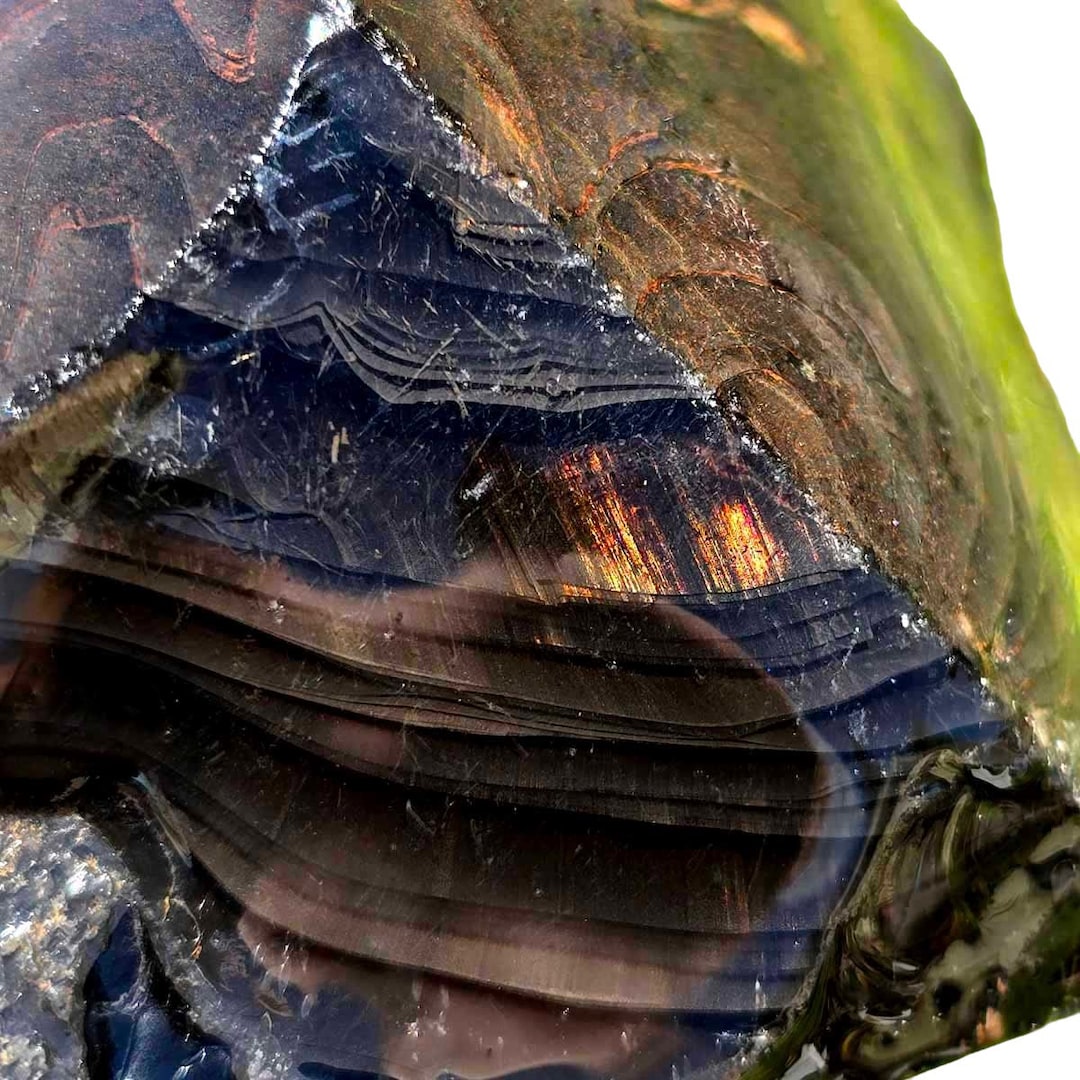 RARE Fire Glass Buttes Obsidian Rough Chunk - Etsy