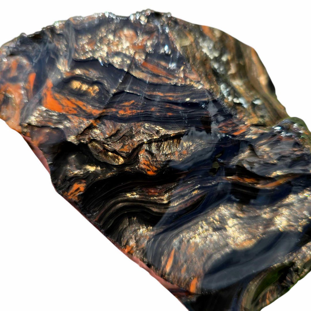 Tri-flow Obsidian Rough Chunk From Glass Butte Oregon - Etsy