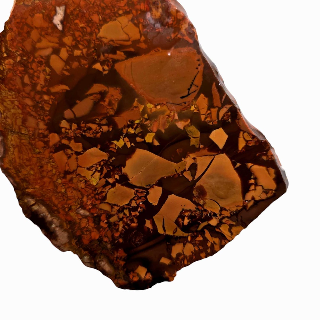 Rare Whisky Creek Brecciated Jasper Slab Lapidary Stone Slice Cut Rock ...