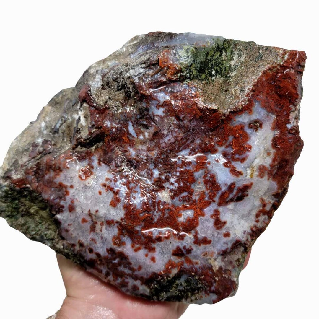 Old Stock Red Lightning Agate Rough Chunk - Etsy