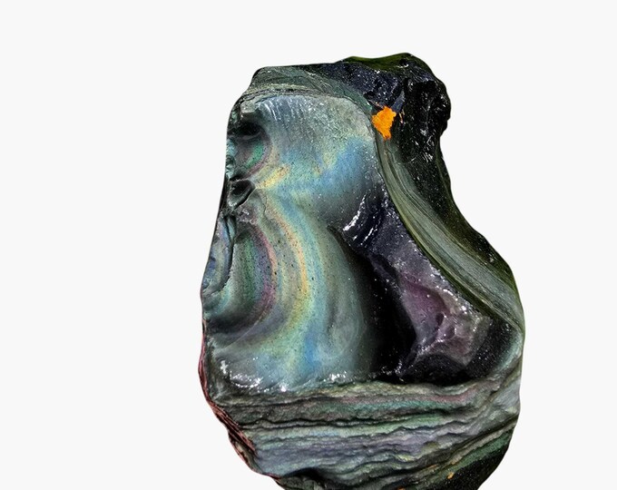 Mexican Jalisco Rainbow Obsidian Rough Chunk Lapidary Stone Magnetite - Etsy