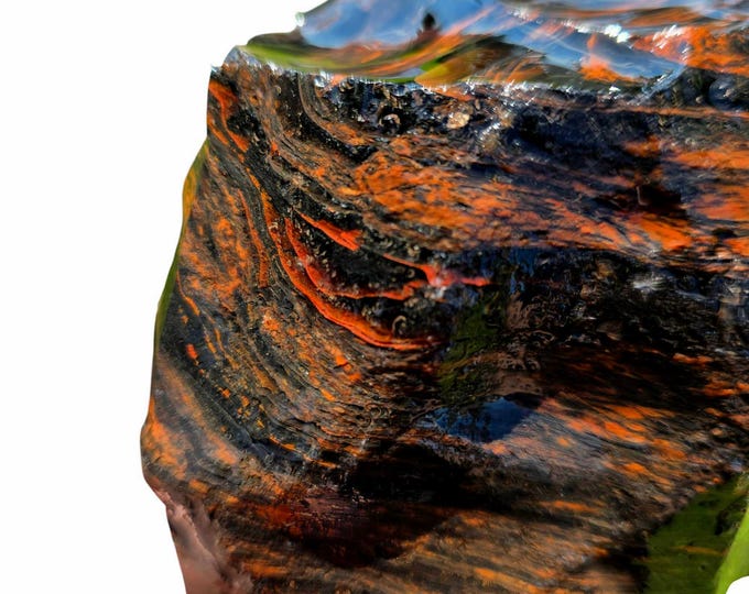 RARE Red Ribbon Obsidian Lapidary Cutting Rough Chunk - Etsy