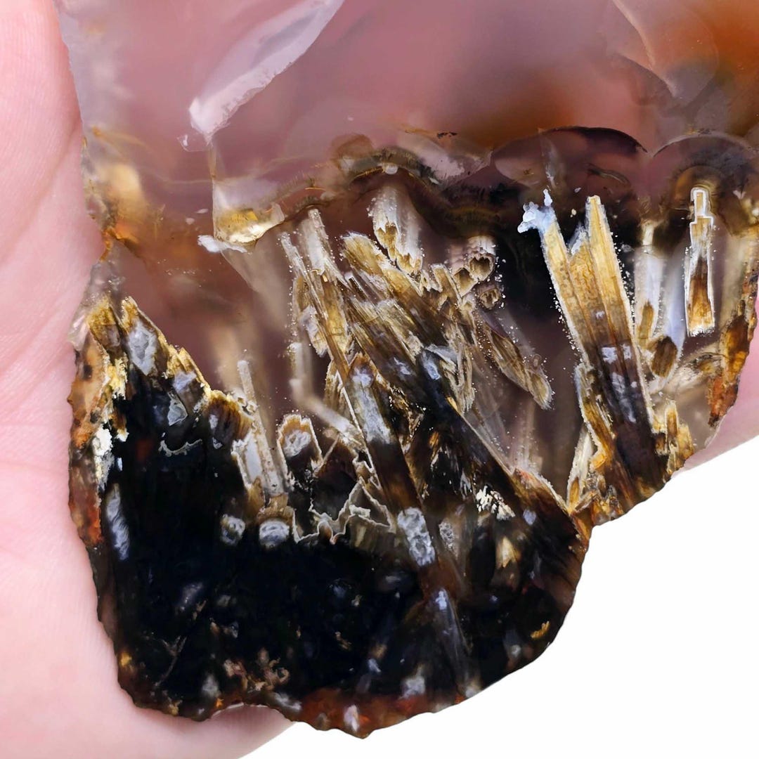 Turkish Stick Agate Slab Lapidary Stone Slice Cut Rock - Etsy