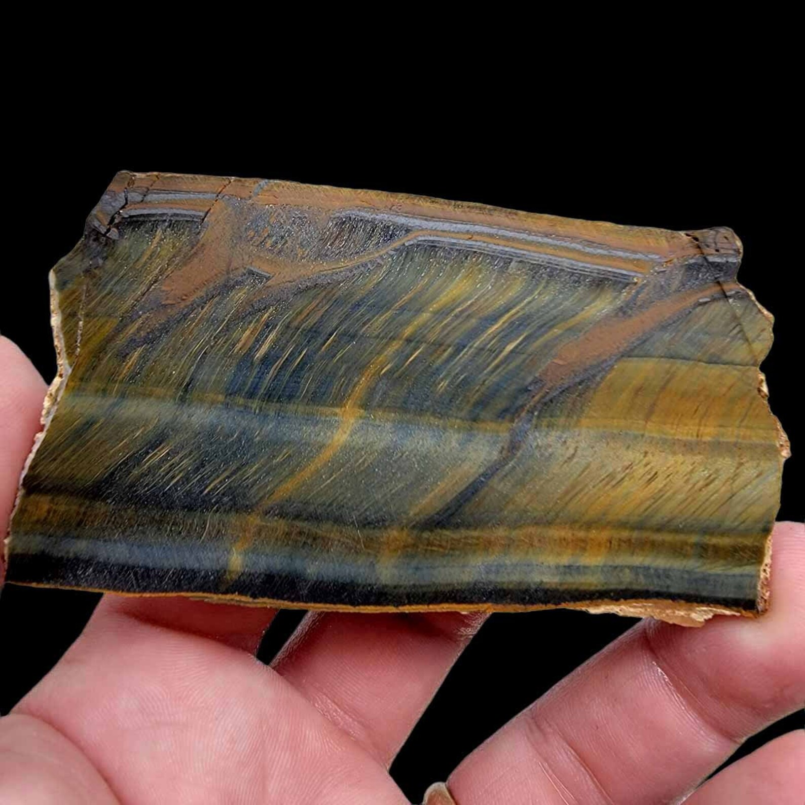 Hawkeye Tigereye Slab Lapidary Stone Slab - Etsy