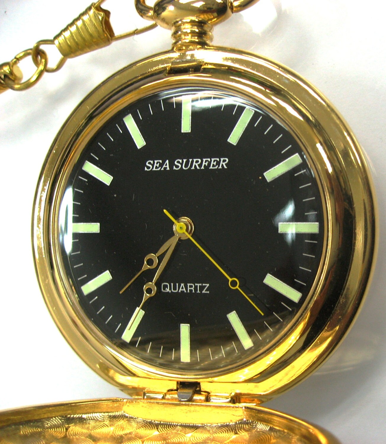 Men's Traditional Type Pocket Watch With Snake Type Chain in Gold ...