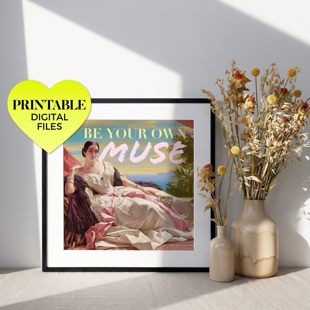 Be Your Own Muse ~ Printable Wall Art | Classical Renaissance Victorian Vintage Portrait ...