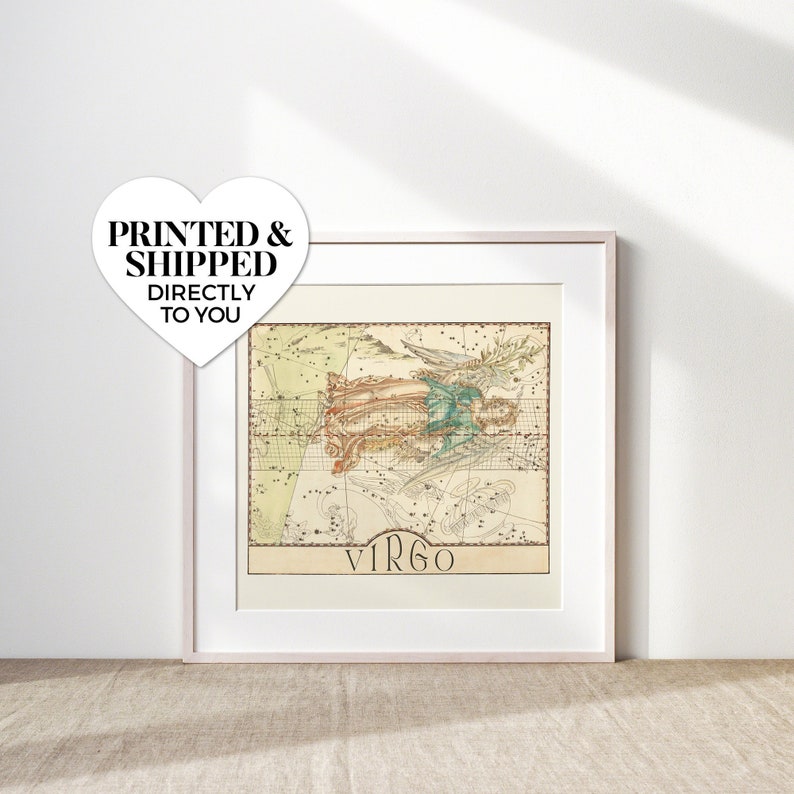 Virgo, the Virgin ~ Wall Art Matte Print | Classical Renaissance ...