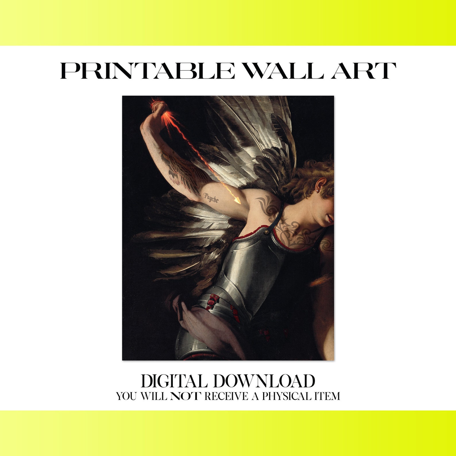Cupid's Arrow ~ the Divine Eros ~ Printable Wall Art | Classical ...