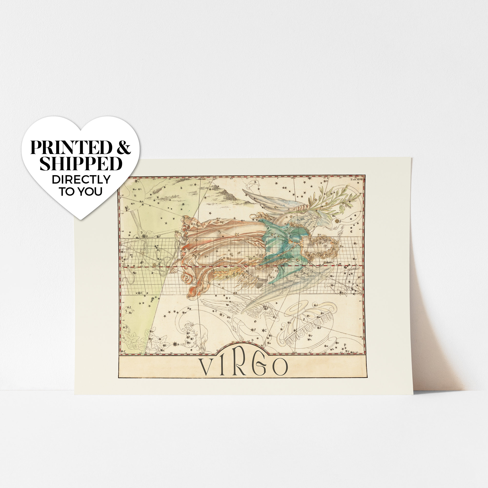 Virgo, the Virgin ~ Wall Art Matte Print | Classical Renaissance ...