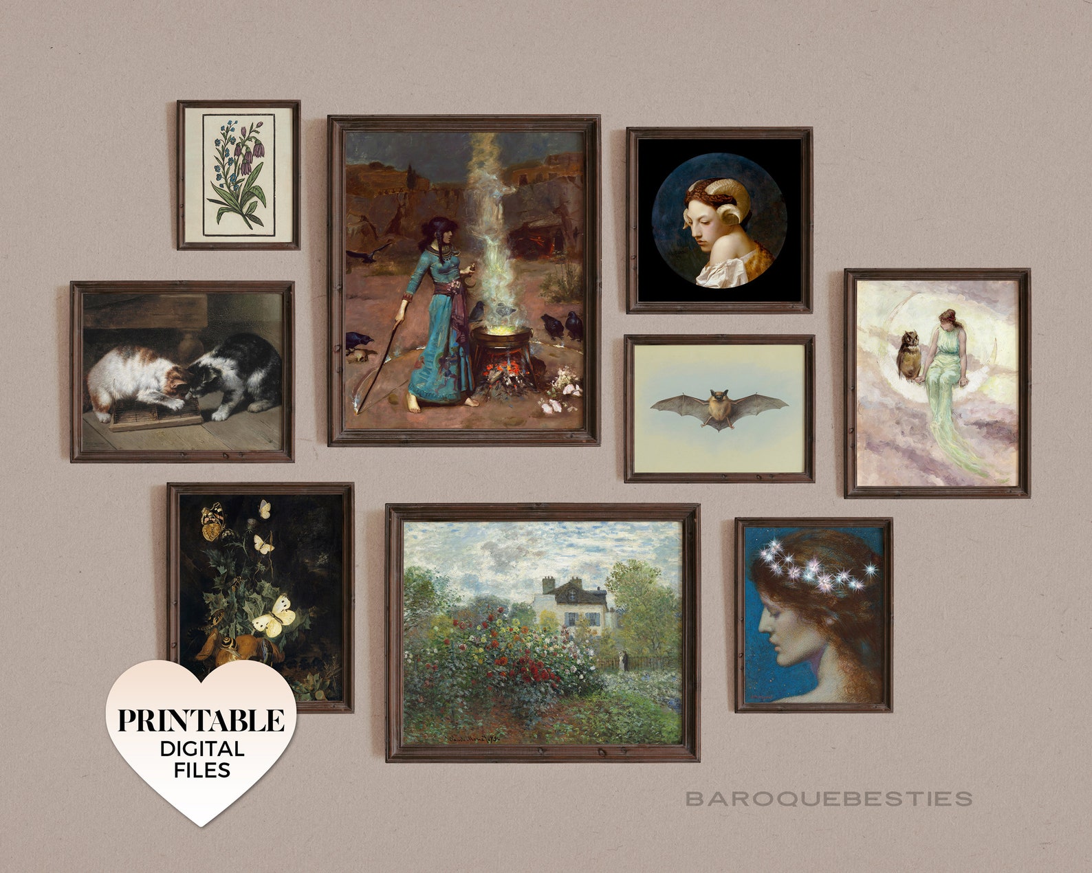 Dark Academia Printable Wall Art Bundle of 36 Instant - Etsy