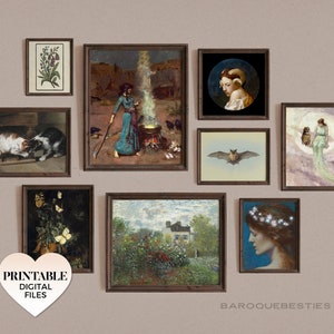 Dark Academia Printable Wall Art ~ Bundle of 36 | Instant Gallery Wall ...