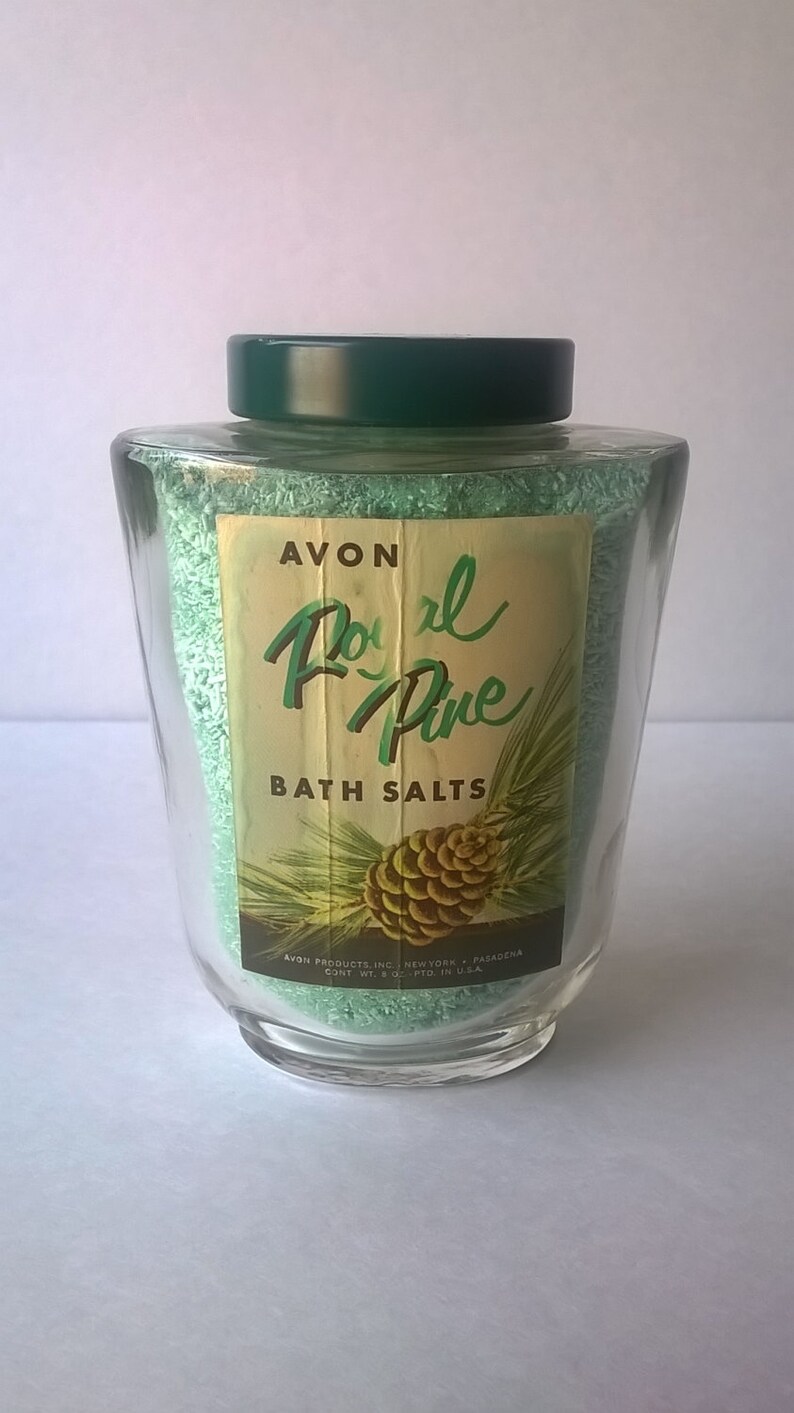 Beautiful Brand New 1950s Avon Products Royal Pine Bath Salts | Etsy