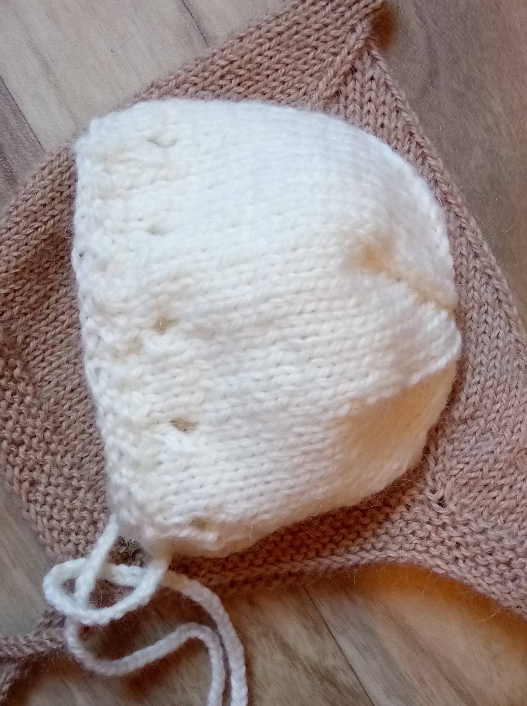 Angora Bonnet, Eyelet Bonnet, Angora Baby Bonnet, Newborn Angora Bonnet ...