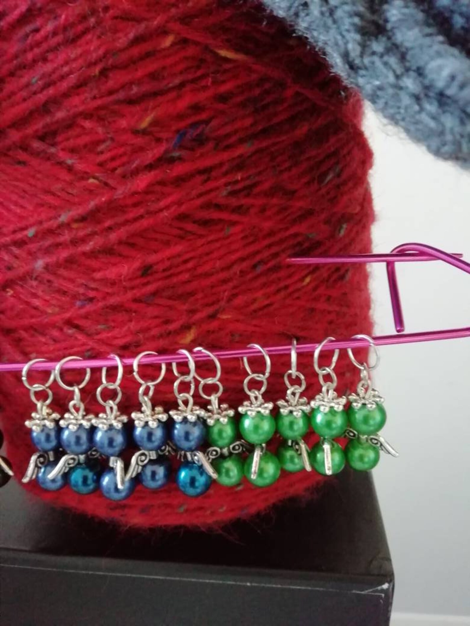 Little Angels Stitch Markers Bead Stitch Markers Bead - Etsy