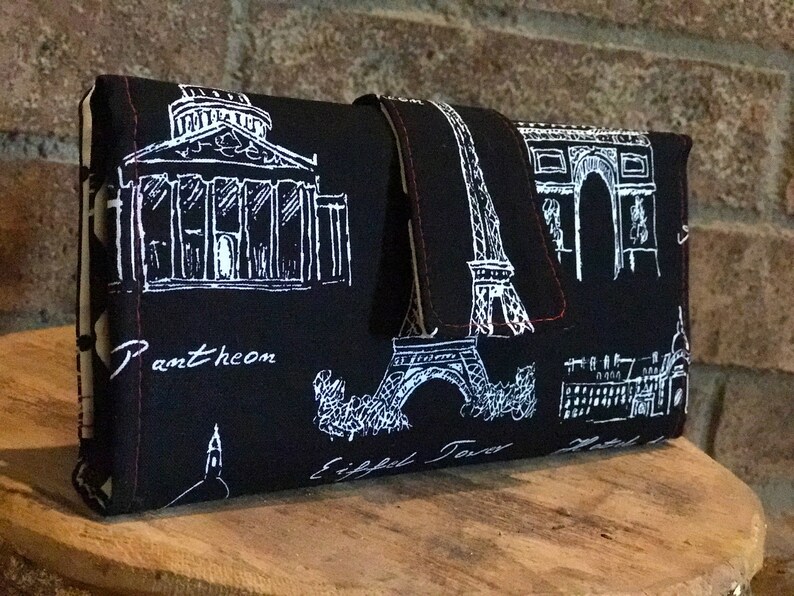Black & White Paris Themed Women's Wallet - Etsy