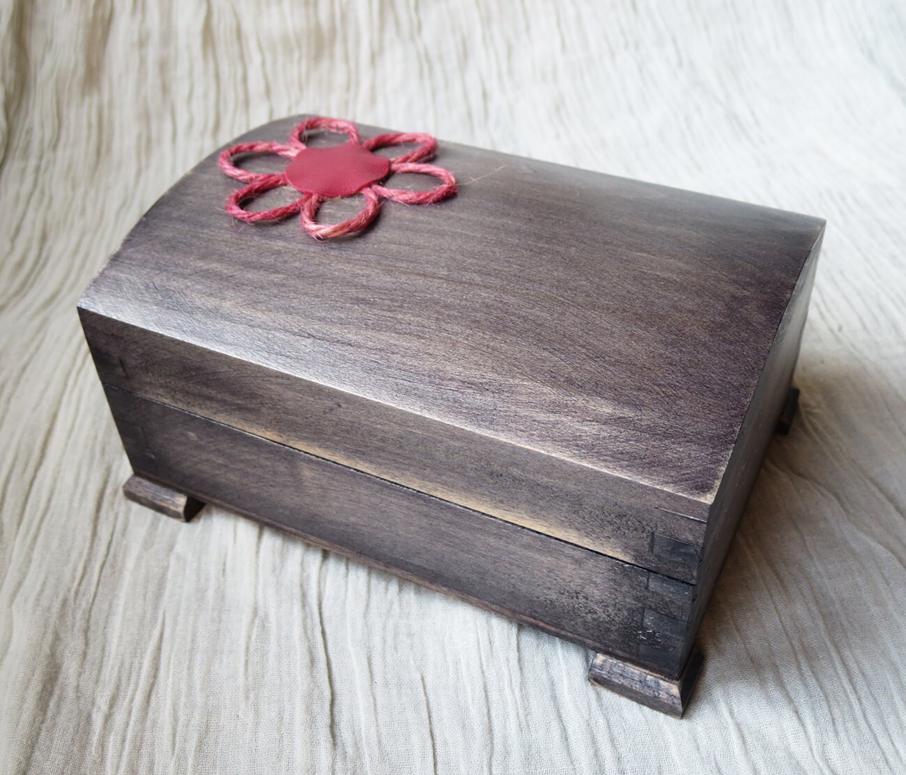 Grey Painted Wooden Box Jewelry Box Linden Wood Box Natural - Etsy