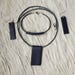 Geometric Leather Set, Rectangle Shape, Pendant Necklace, Leather ...