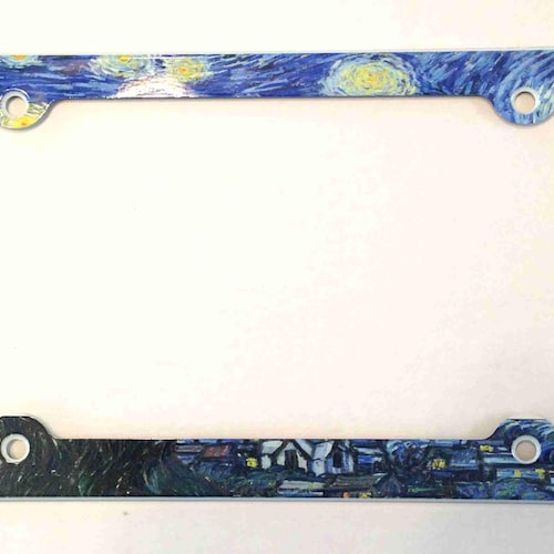 Starry Night License Plate Starry Night Car Tag Vincent Van - Etsy