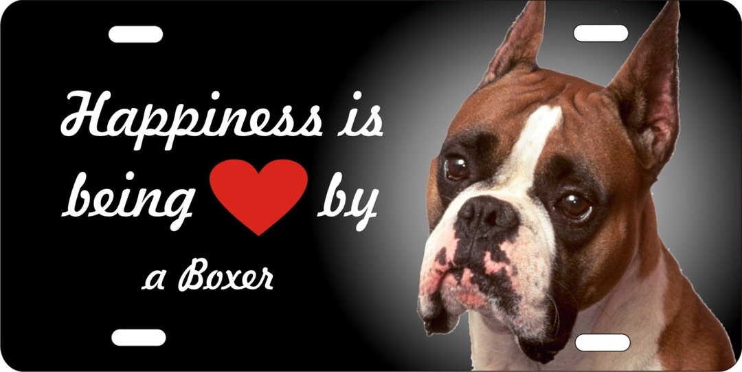 Boxer Personalized Novelty Front License Plate Decorative Vanity Custom ...