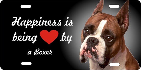 Boxer Personalized Novelty Front License Plate Decorative - Etsy