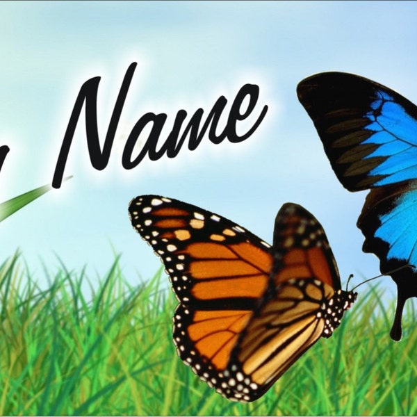 Butterfly Front License Plate Frame - Etsy