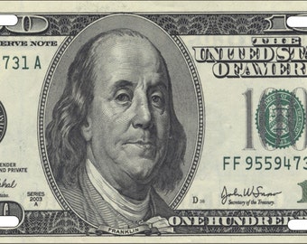 Money License Plate - Etsy