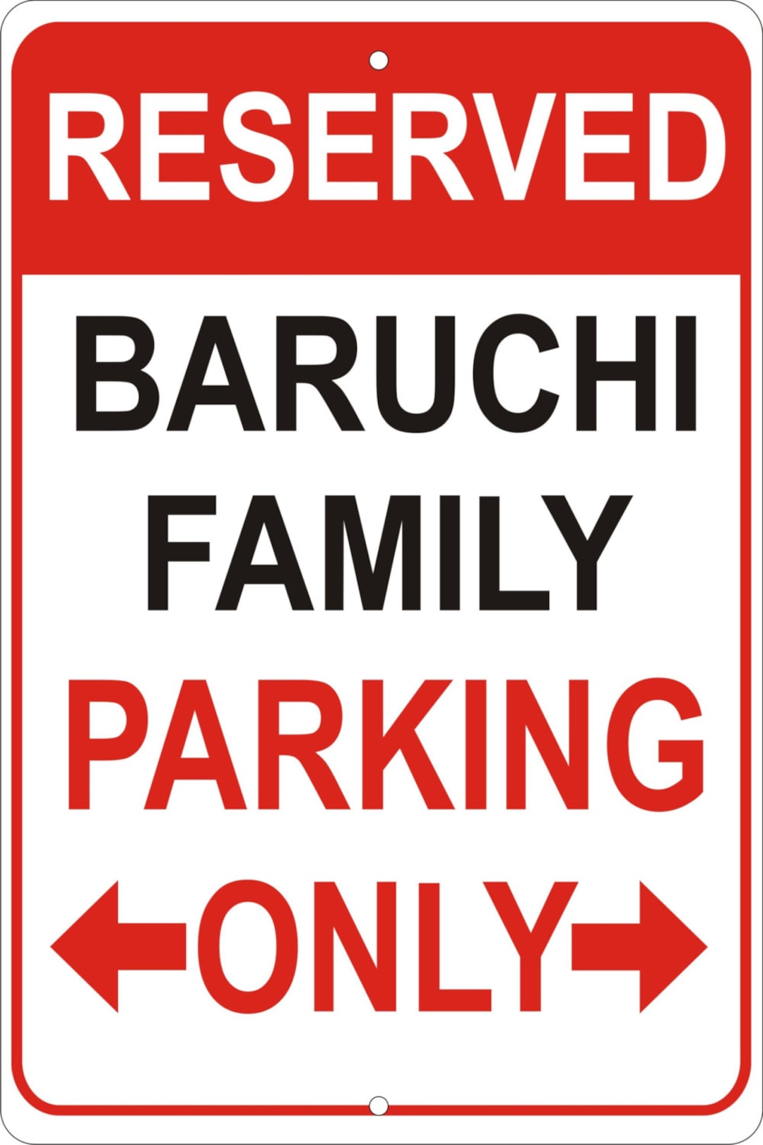 Personalized Parking Sign Custom Made Aluminum Sign - Etsy