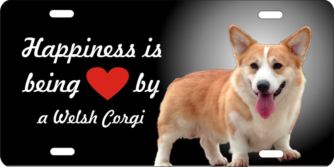 Welsh Corgi Personalized Novelty License Plate Custom Car Tag Any Dog ...
