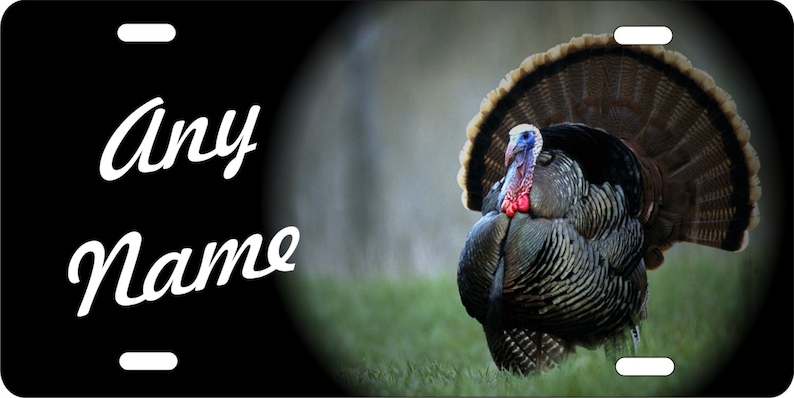 Wild Turkey Hunting Personalized Novelty Front License Plate - Etsy