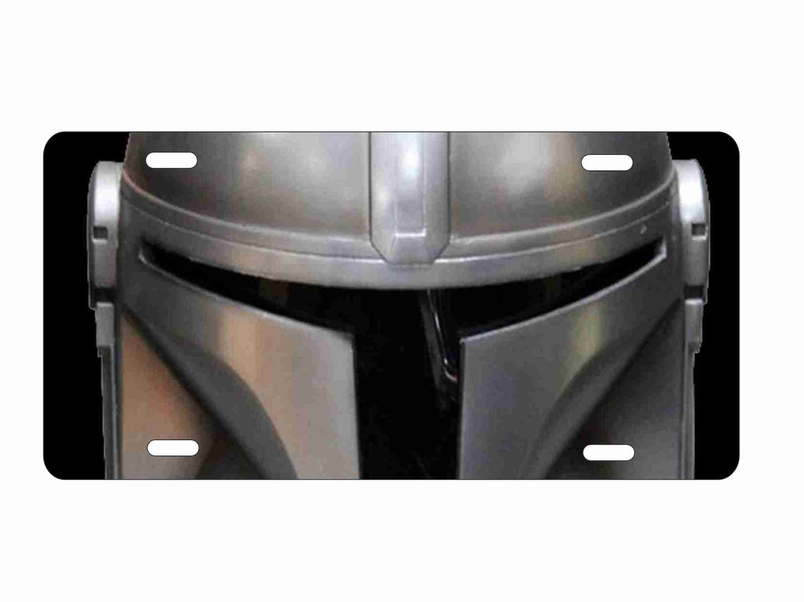 Mando Helmet Novelty Front License Plate Decorative Vanity | Etsy