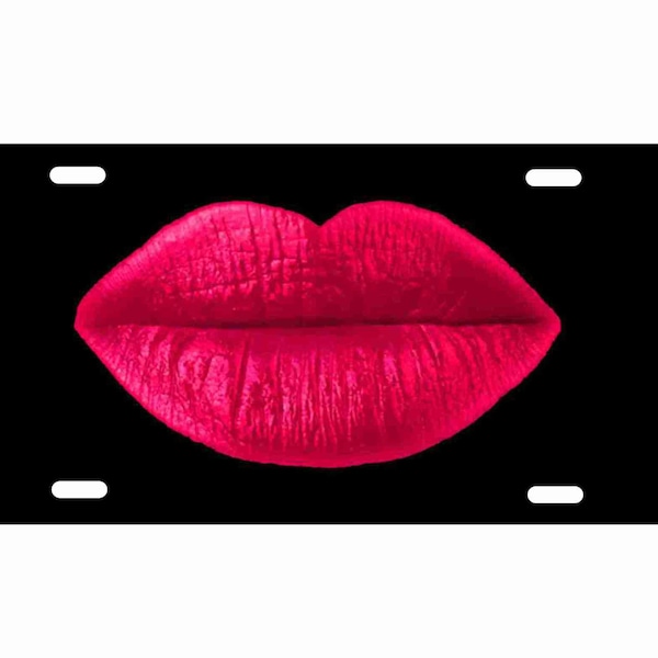 Kiss Lips Front License Plate - Etsy
