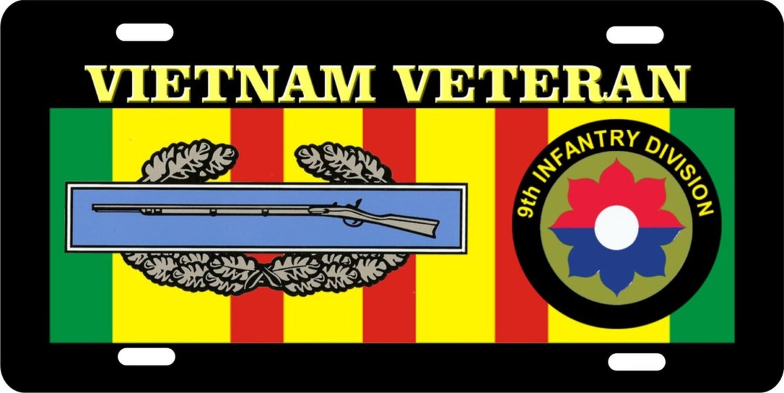 Vietnam Veteran Personalized Novelty License Plate 9th Infantry ...