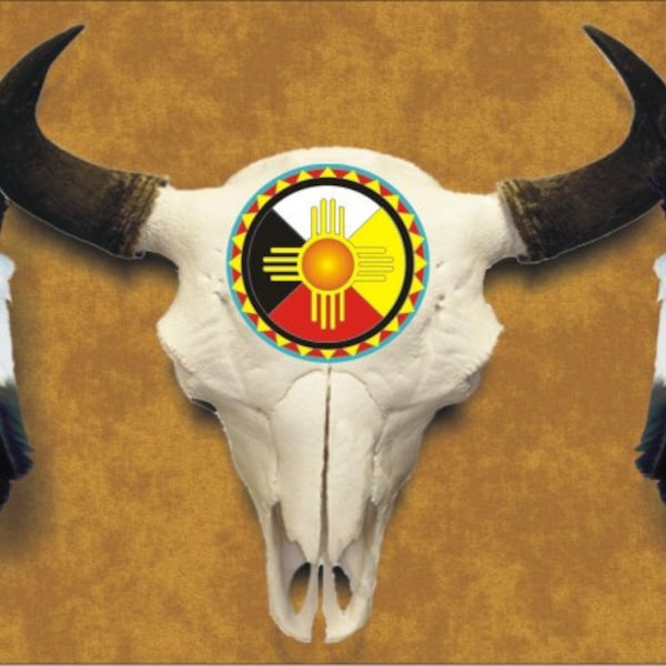 Native American Bison Skull - Etsy