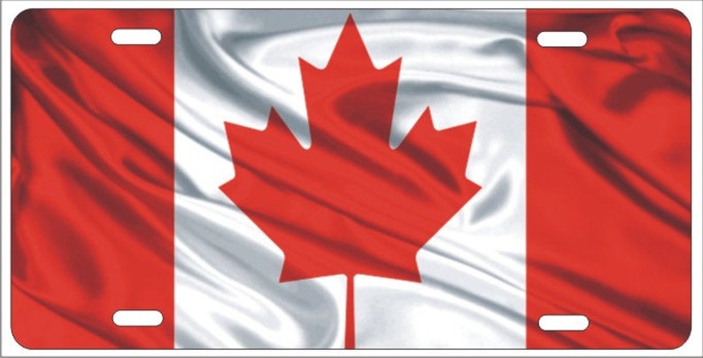 Personalized Canadian Flag License Plate, Custom Car Tag - Etsy