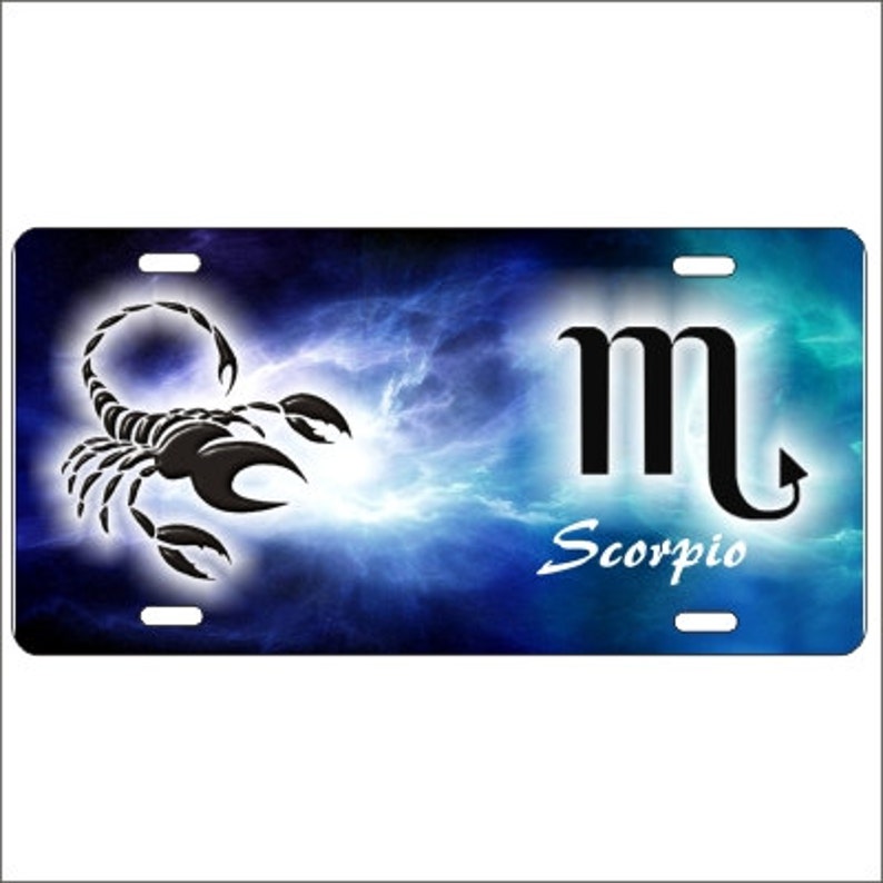 Scorpio Personalized Novelty Front License Plate Astrology - Etsy